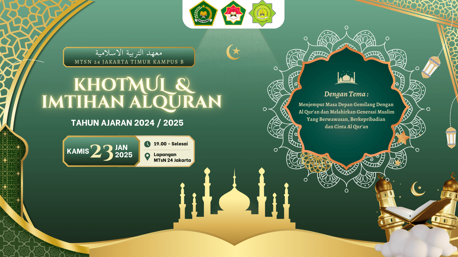 Khotmul & Imtihan Al-Qur'an MTsN 24 Jakarta Timur